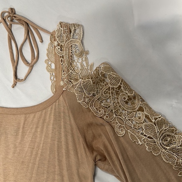 Marisa Kenson Collection | Tops | Sexy Lacy Cold Shoulder Asymmetrical ...